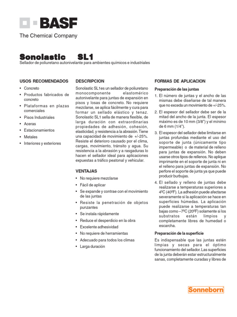 Sonolasticsl 1 | PDF | Hormigón