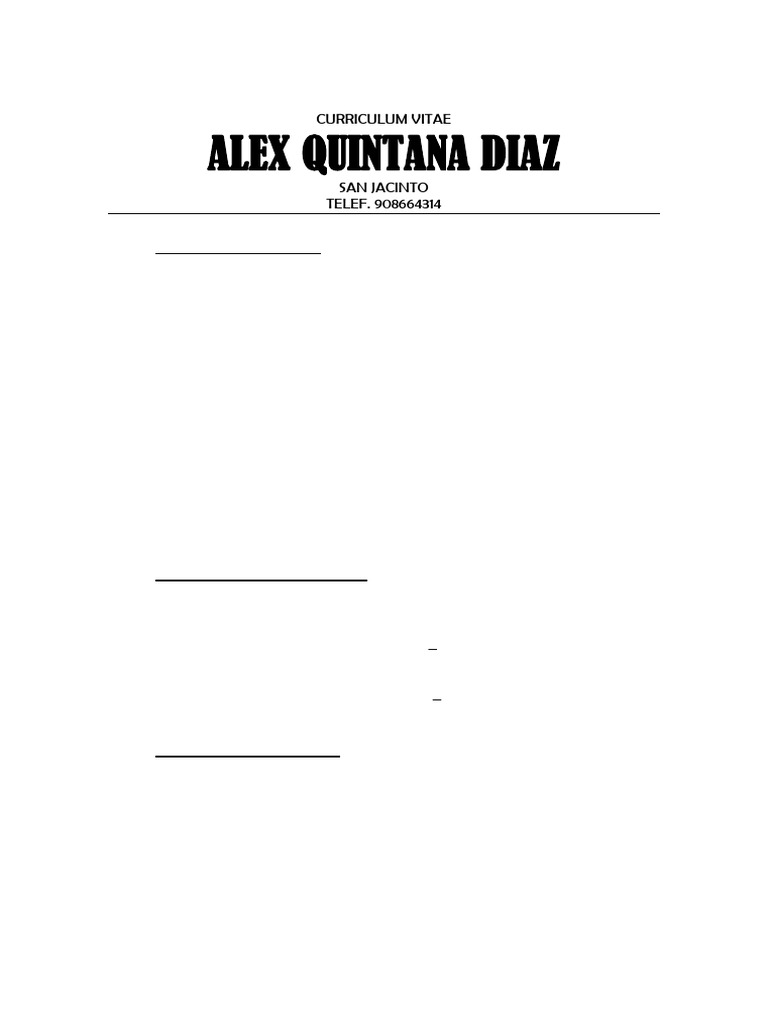 Alex Quintana | PDF