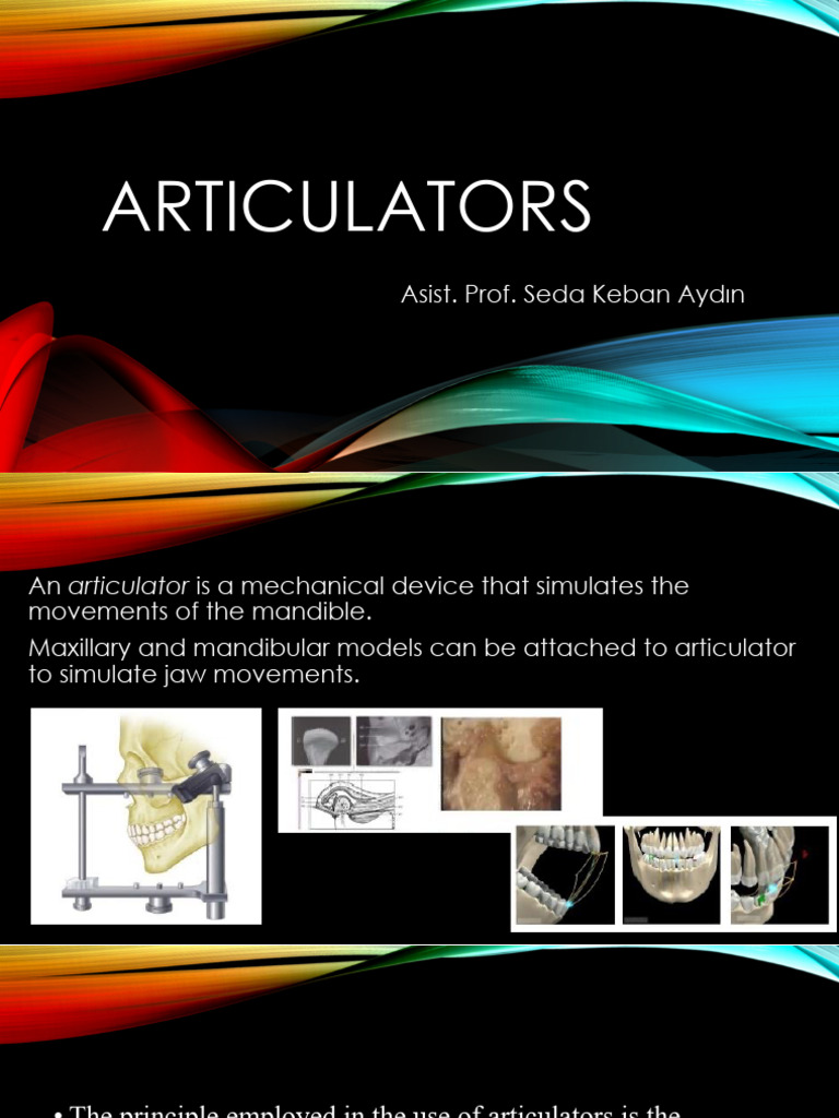 Articulators in Complete Denture Fabrication | PDF | Dentistry Branches
