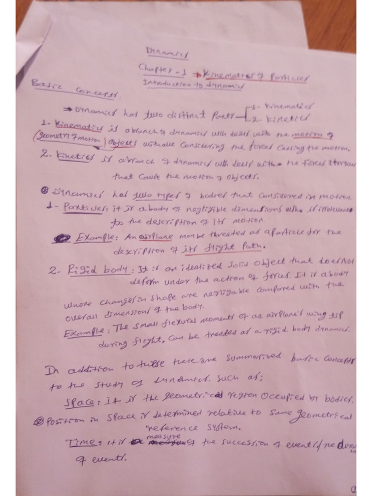 Mechanics Chapter 1 | PDF