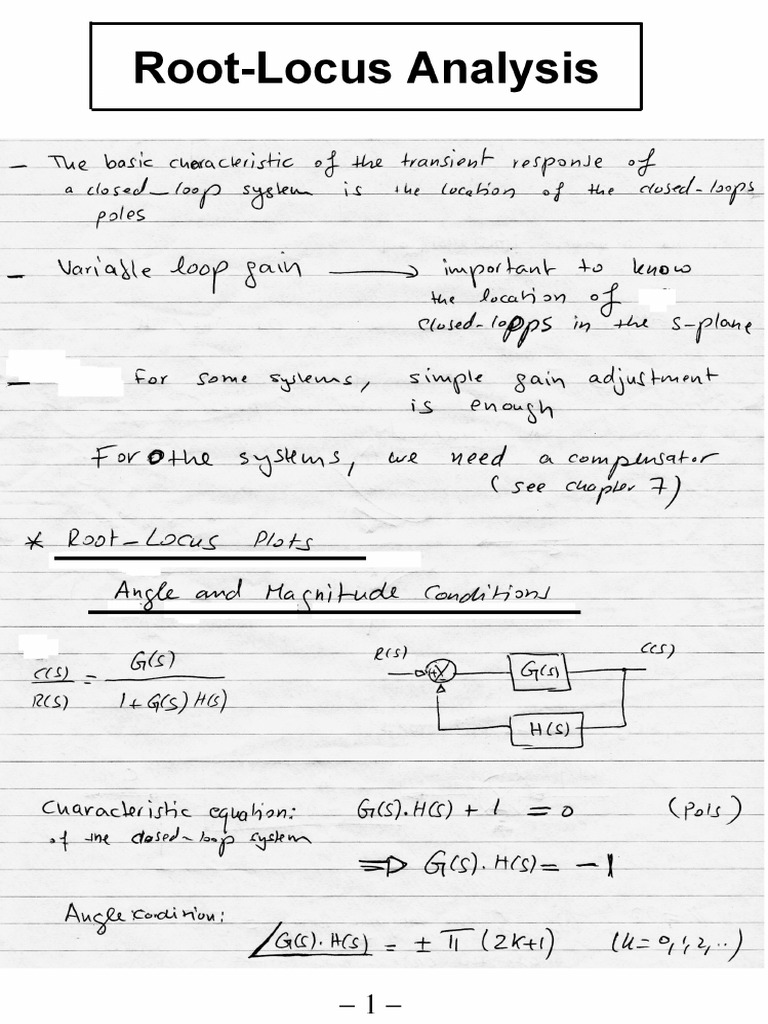 ICS - 9 - Root Locus Analysis | PDF