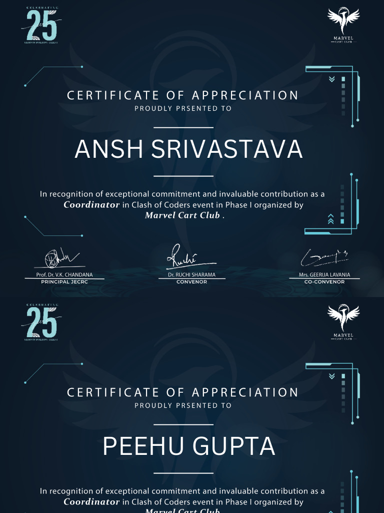 Ansh Srivastava and Team Members | PDF