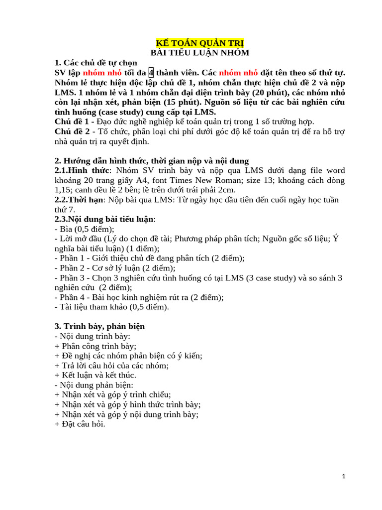 KTQT-Bài-tiểu-luận-nhóm-thuyết-trình | PDF