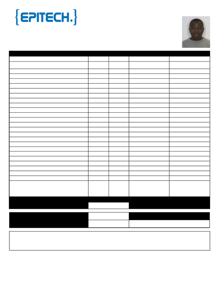Bulletin - 2022 - PAR 2 Armod - Elegbede@epitech - Eu en | PDF | Educational Stages