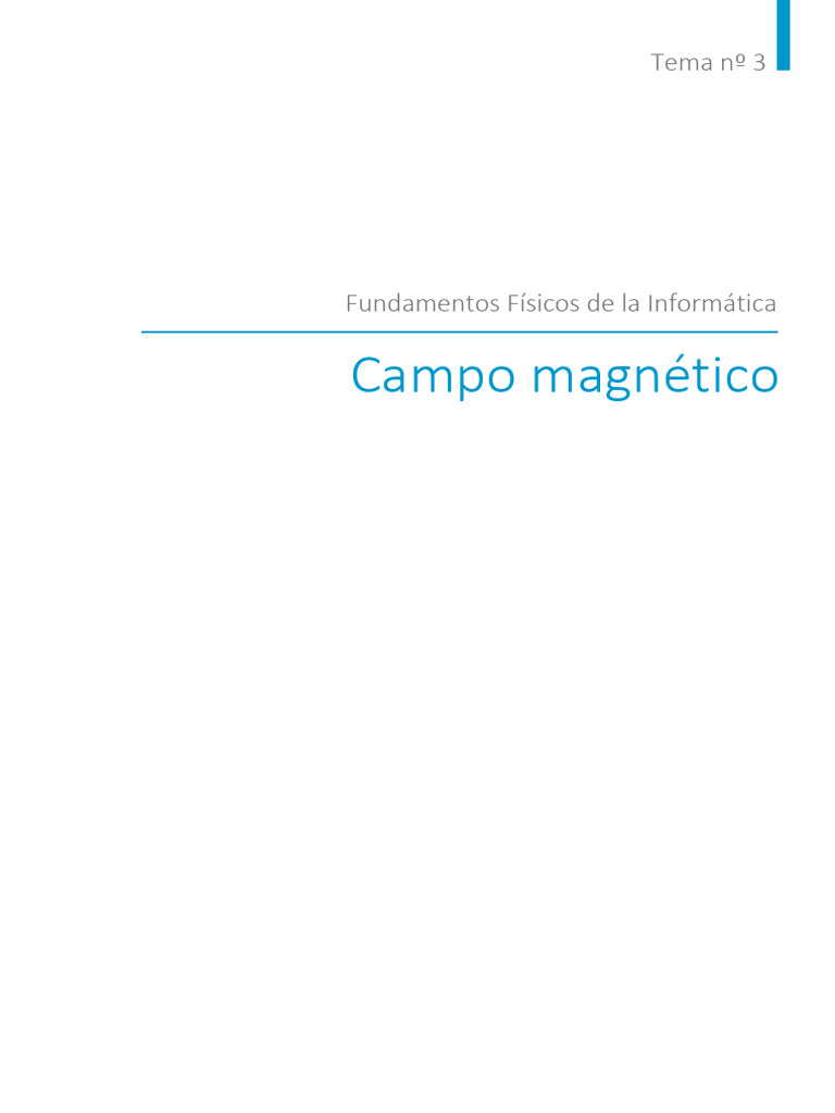 03 Campo Magn+®tico | PDF | Campo magnético | Fuerza