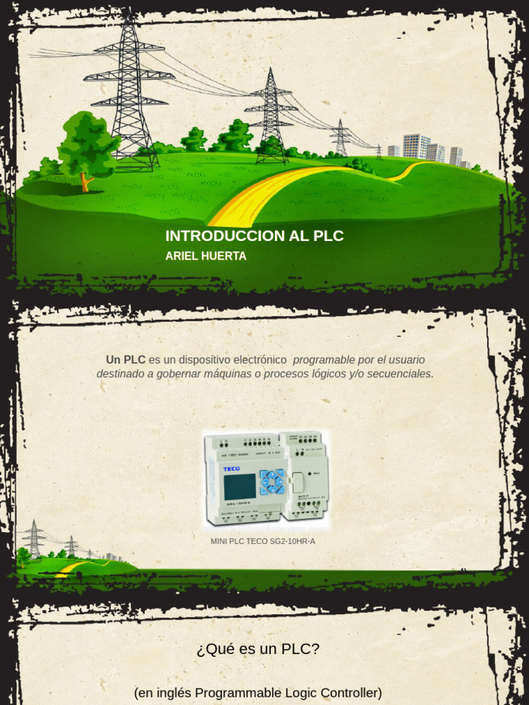 Introduccion Al PLC | PDF | Controlador lógico programable | Unidad Central de procesamiento