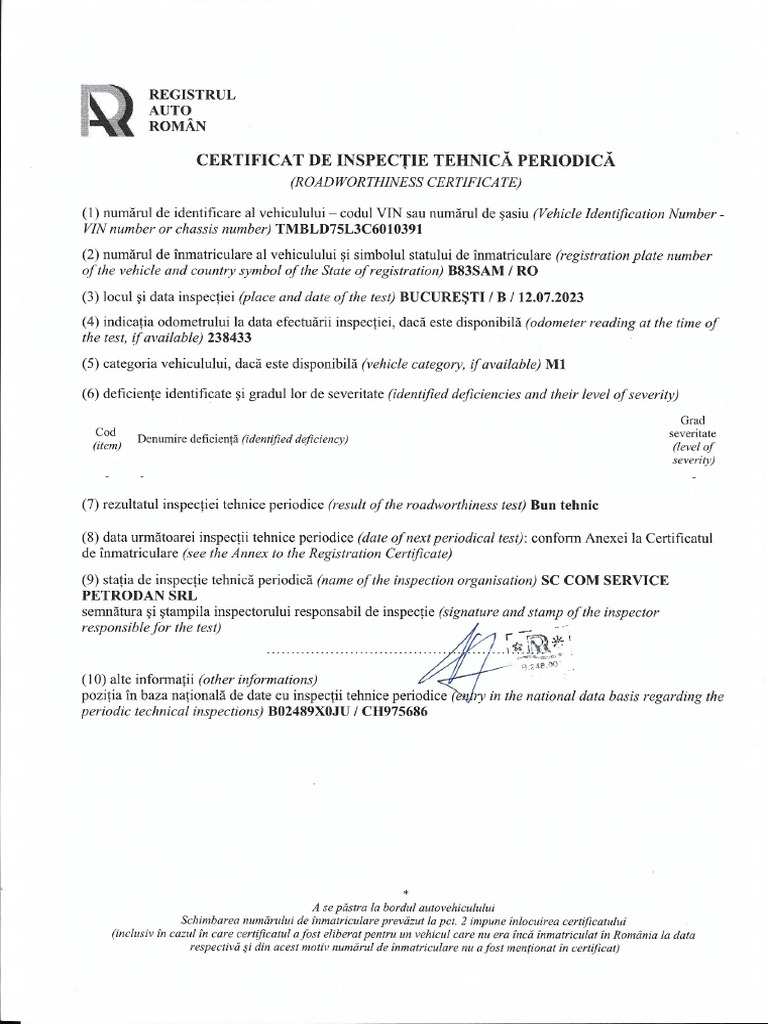 Certificat ITP Yeti 2023-2025 | PDF