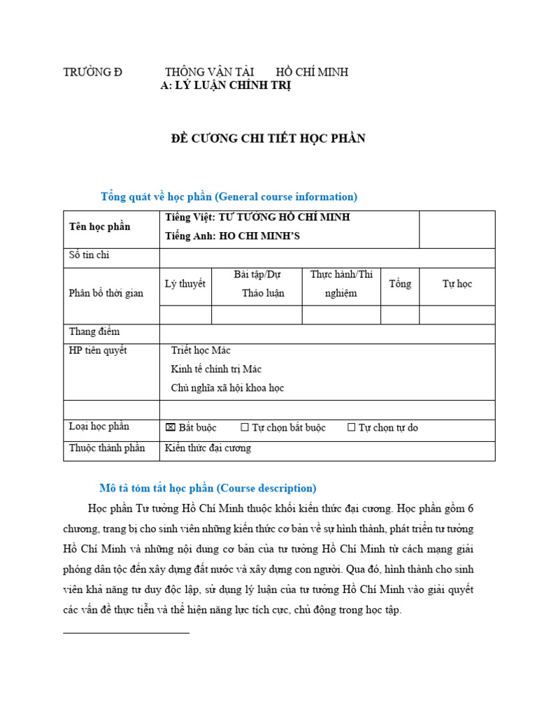 TTHCM - ĐCCT TTHCM 072024 - T NG H P | PDF