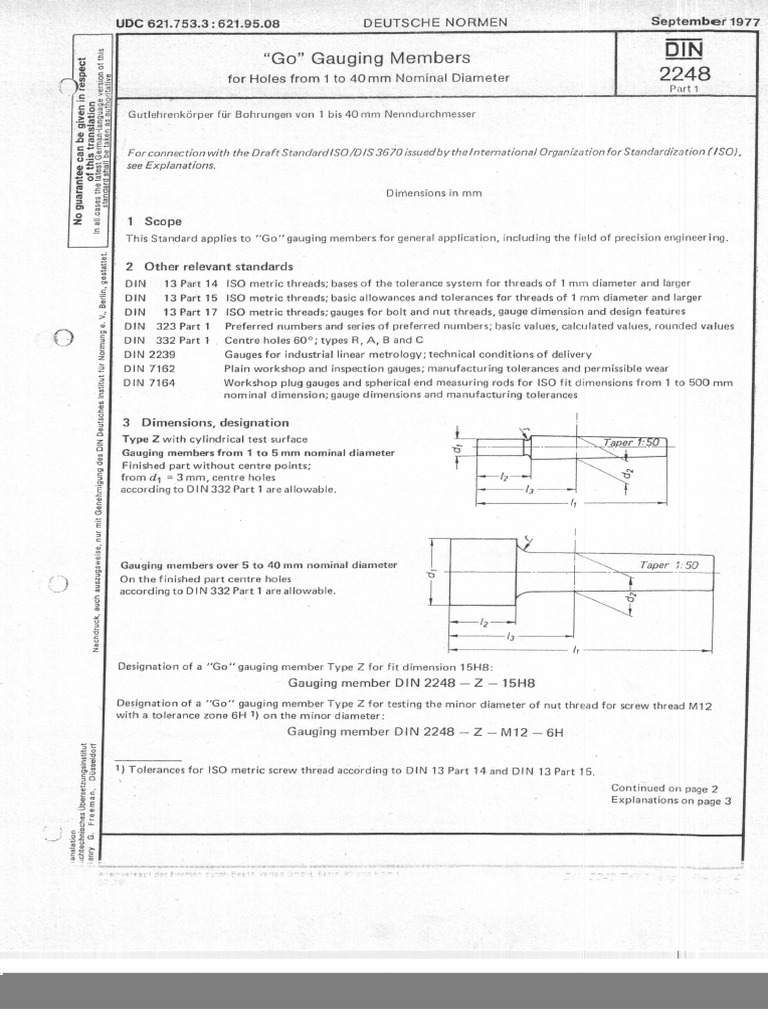 Din 2248 - 1977 | PDF
