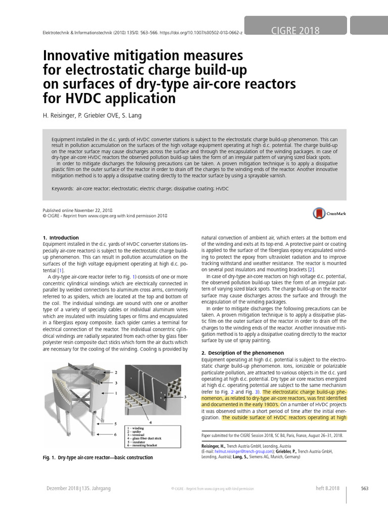 Innovative Mitigation Measures For Electrostatic Charge Build-Up On ...