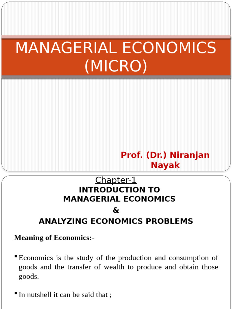 Introduction to Managerial Economics | PDF | Economics | Supply (Economics)