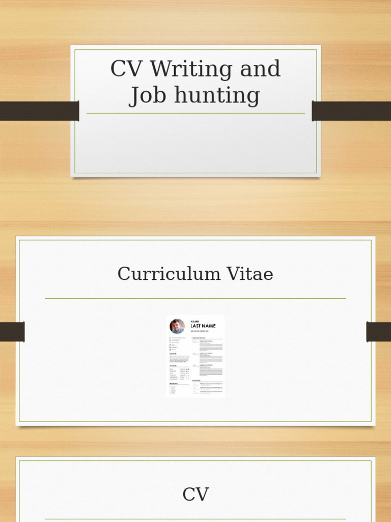 CV Writing and Job Hunting Guide | PDF