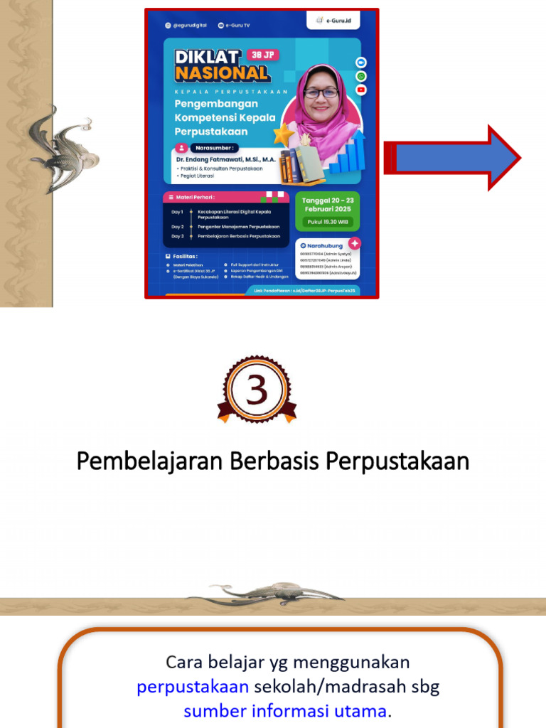 Diklat Pengembangan Kompetensi Kepala Perp-22 Feb 25 - Ibu Dr. Endang Fatmawati, M.Si., M.A. | PDF