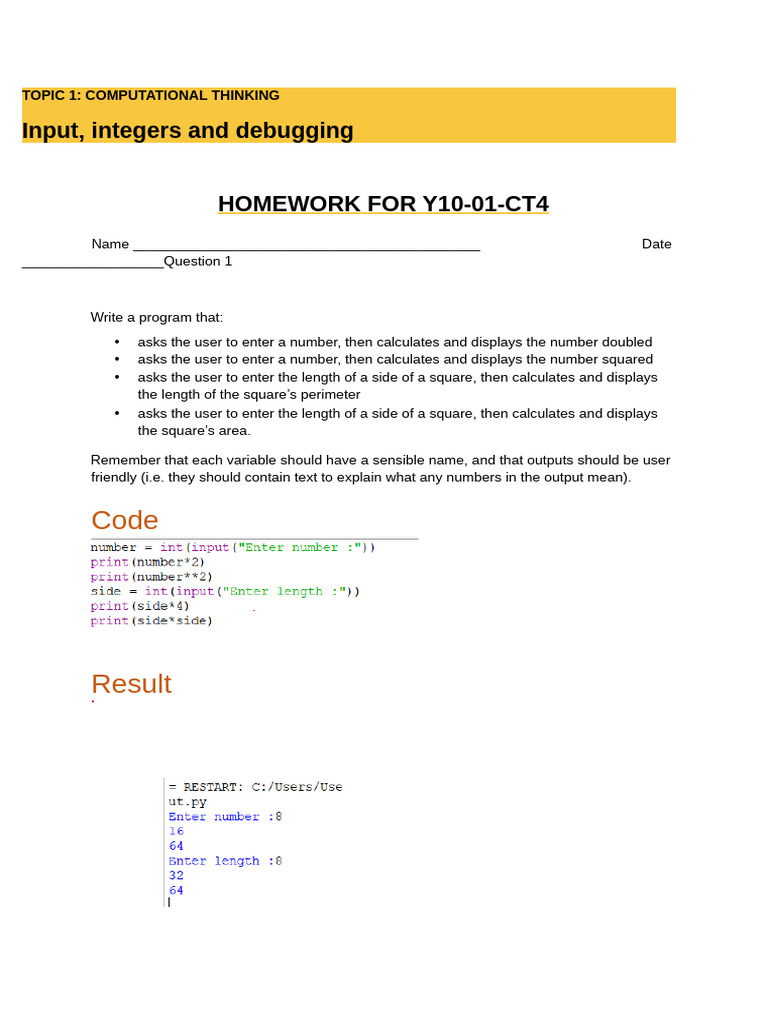 finished homework | PDF