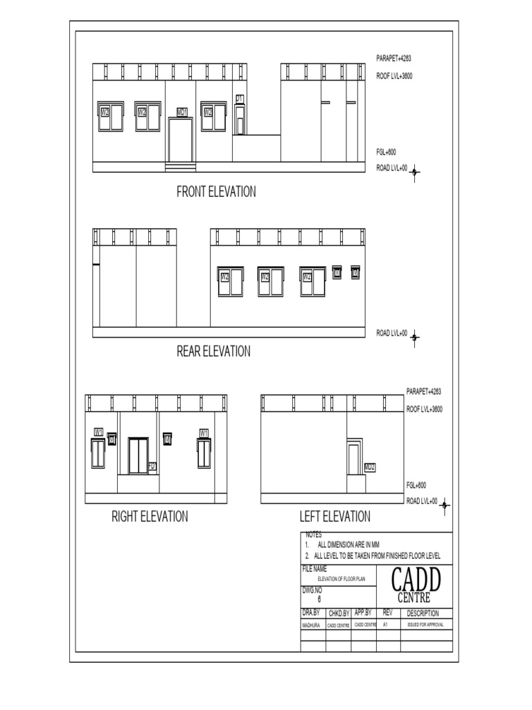 Floor Plan Elevation Details Pdf