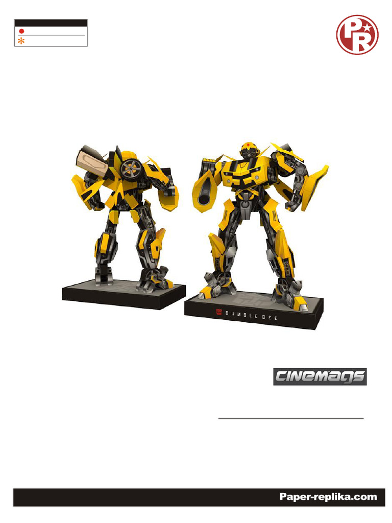 Simple Bumblebee Papercraft Model | PDF | Scale Modeling