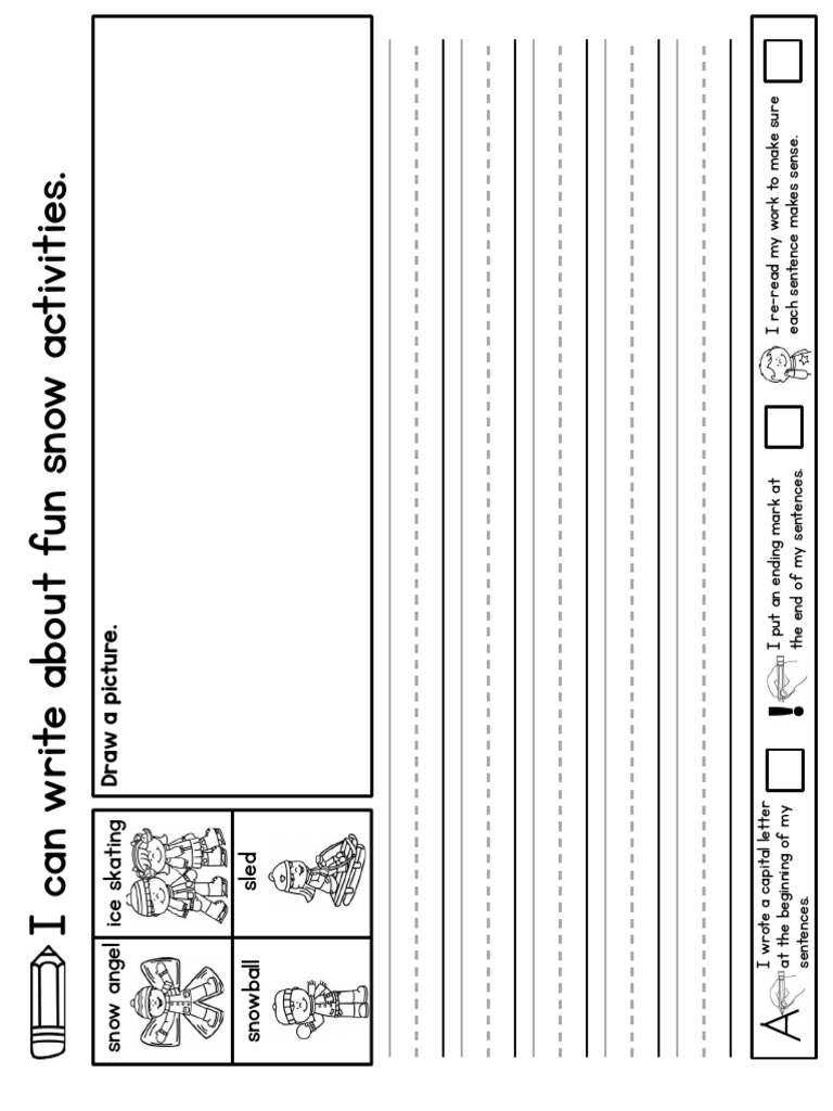 Fun Snow Activities for Kids | PDF