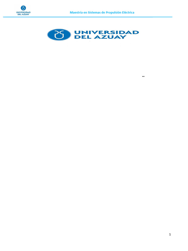 Proyecto Final Ramirez Cuenca Zhañay | PDF | Ingenieria Eléctrica | Vehículo eléctrico