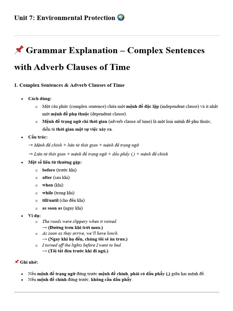 Revision Global Success Grade 8 | PDF