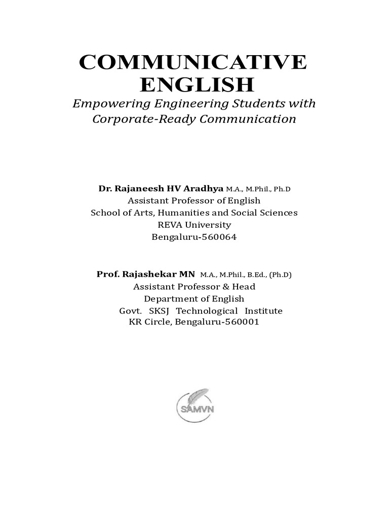 Communicative English | PDF | Communication | Nonverbal Communication