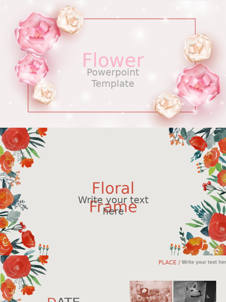 Flower Powerpoint Template | PDF
