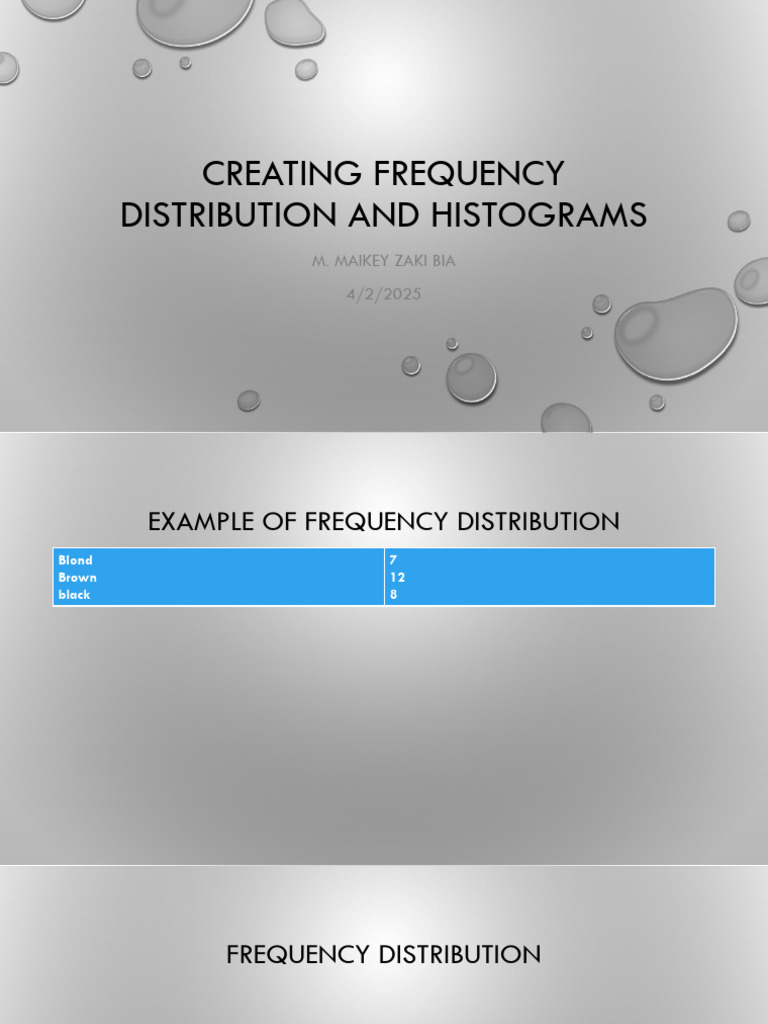 2-Creating Frequency Distribution and Histograms | PDF | Histogram