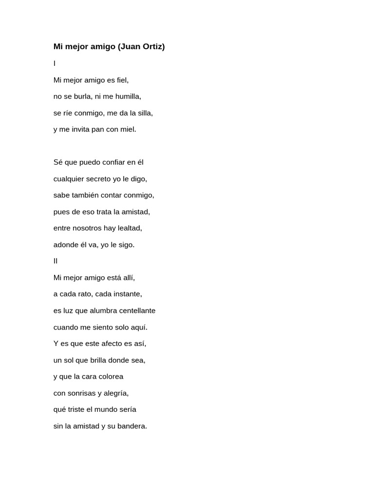 Mi Mejor Amigo Lunes | PDF