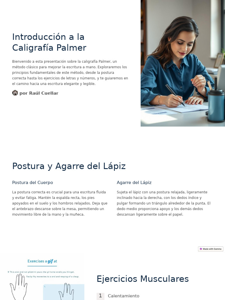 Unidad #6 Caligrafia Palmer | PDF | Caligrafía | Mano