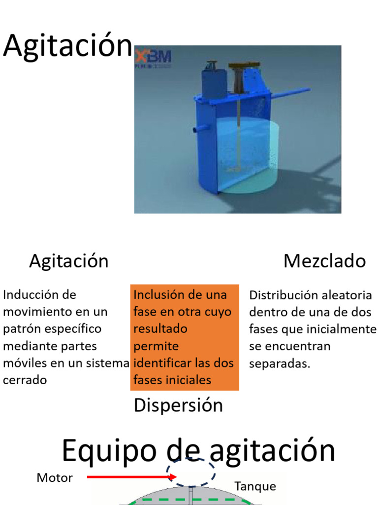 Agitación | PDF | Ingeniería mecánica | Física Aplicada e ...