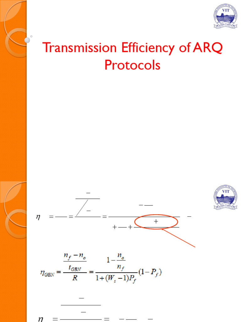 ARQ Protocols: Transmission Efficiency Analysis | PDF