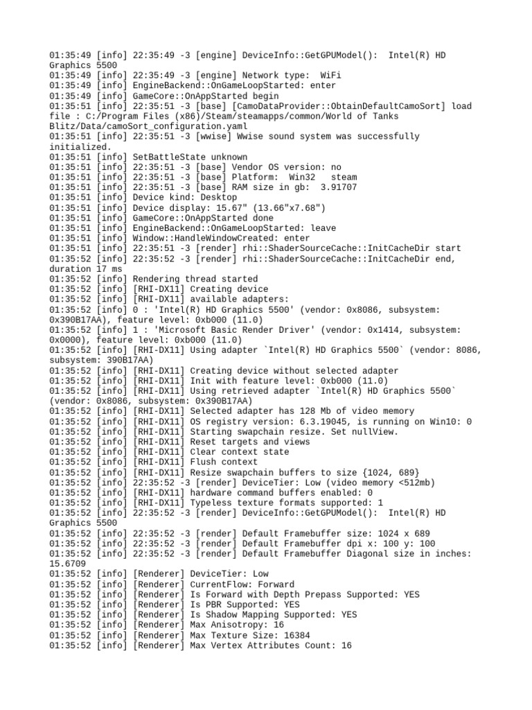 Blitz-Logs 20231220223548 | PDF | Computing | Computer Architecture
