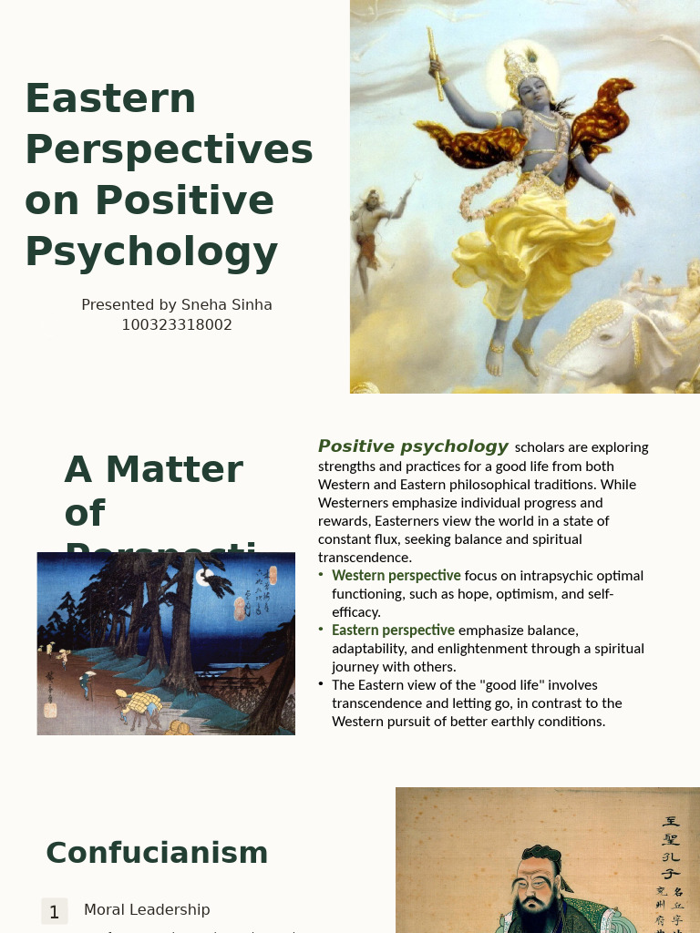 Eastern Perspective of Positive Psychology | PDF | Tao | Confucianism