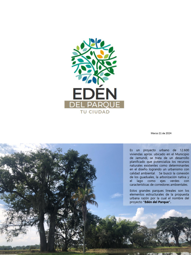 Presentacion Actualizada Eden Del Parque 21 Marzo 2024 | PDF ...