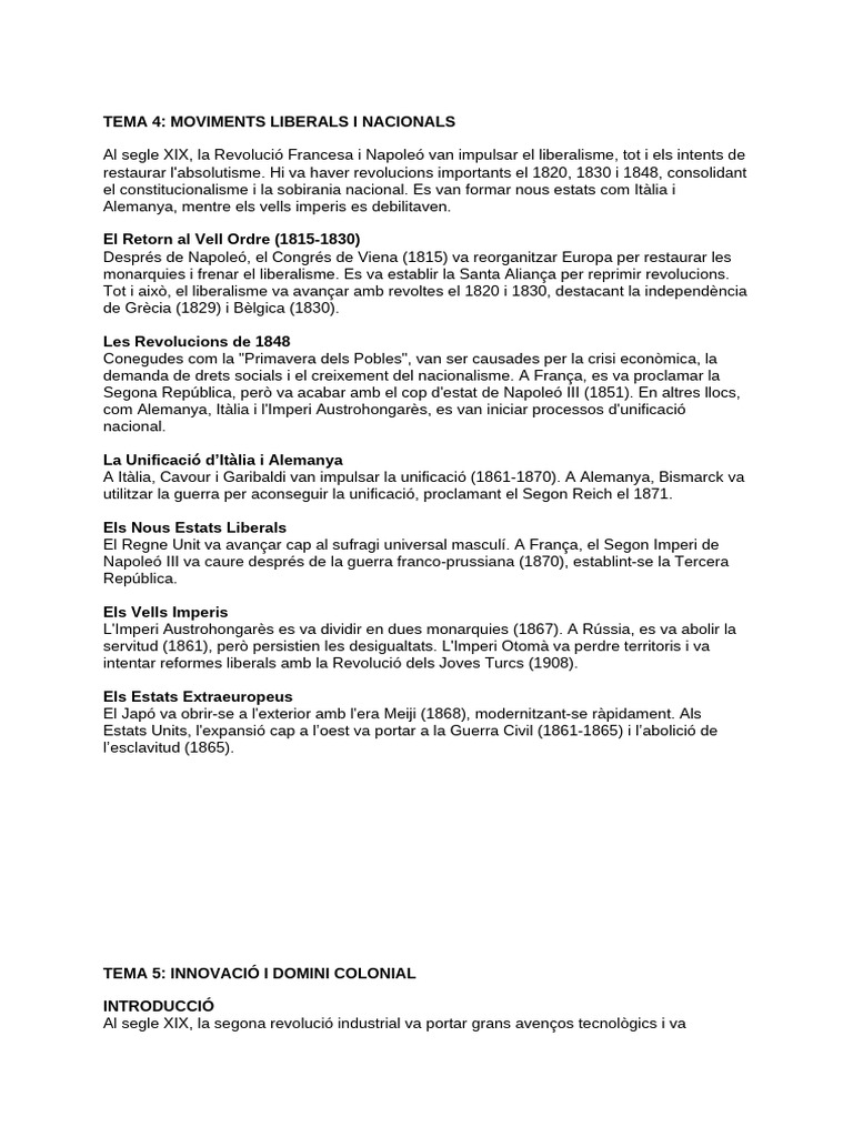 Història 2N Trimestre | PDF