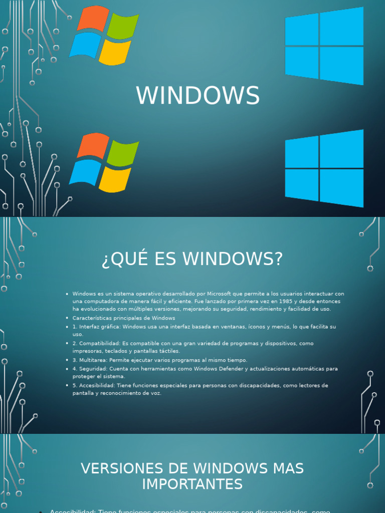 Windows | PDF | Microsoft Windows | Interfaces gráficas de usuario