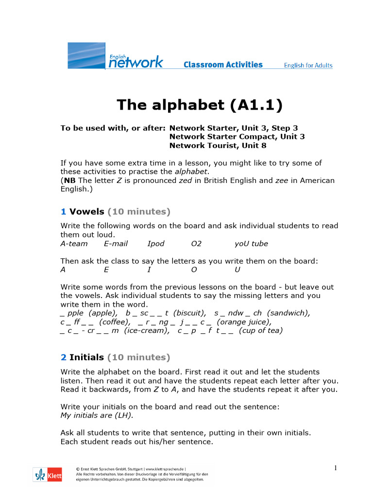 NTC Lesson The Alphabet | PDF | Linguistics | Writing