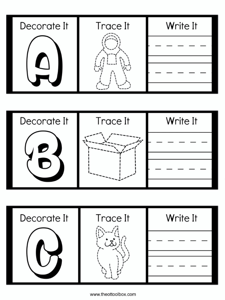 Alphabet Decorate It Trace It Write It | PDF