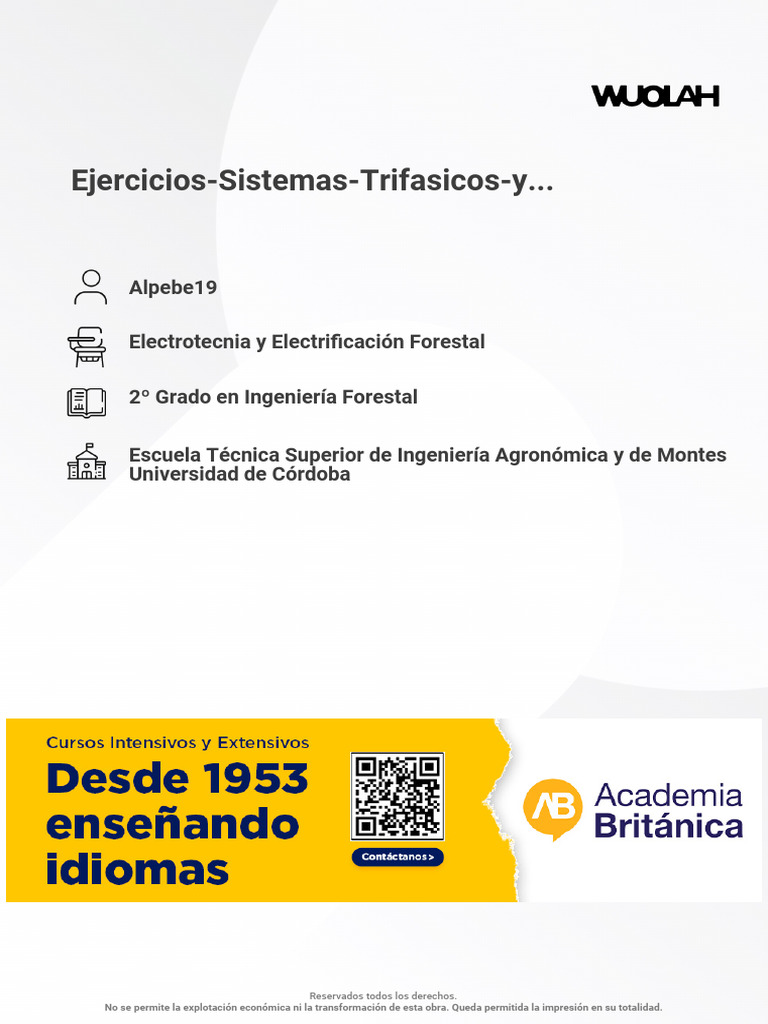 Wuolah Free Ejercicios Sistemas Trifasicos y Examenes Resueltos | PDF | Ingeniería