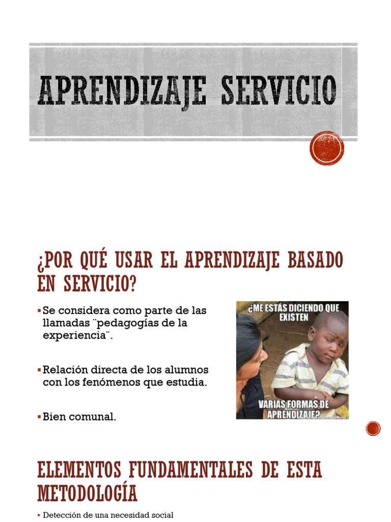 Aprendizaje Servicio | PDF