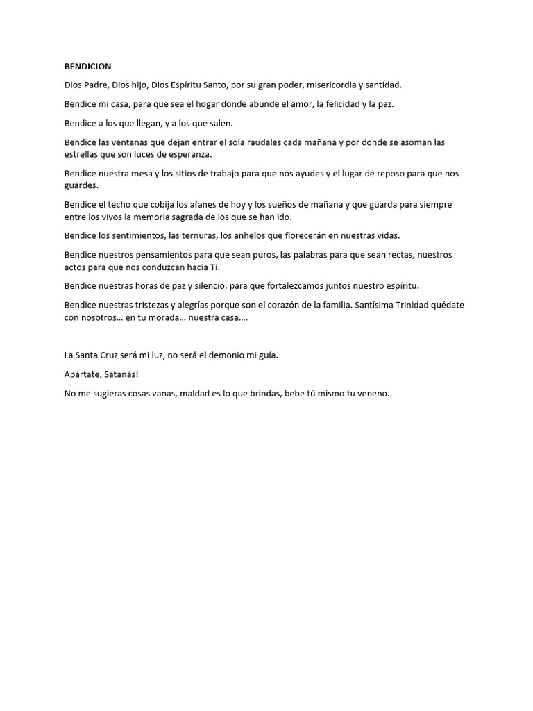 Bendición del Hogar y la Familia | PDF