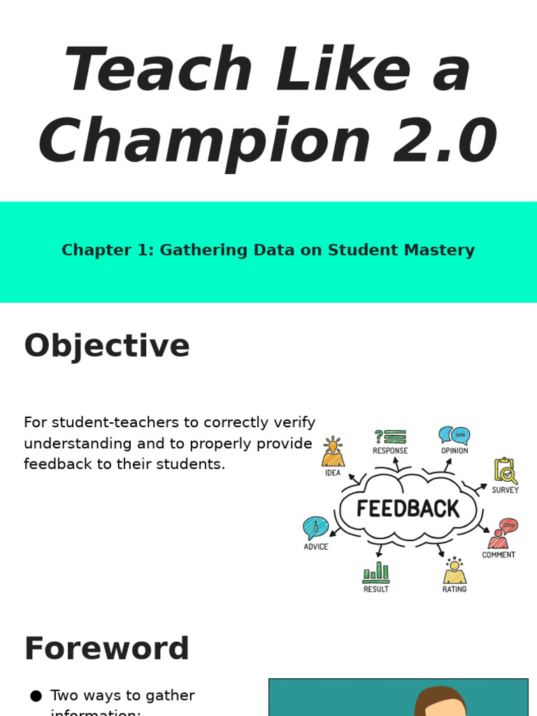 Teach Like A Champion 2.0, Chapter 1, Alan Valle and Joel Navarette ...