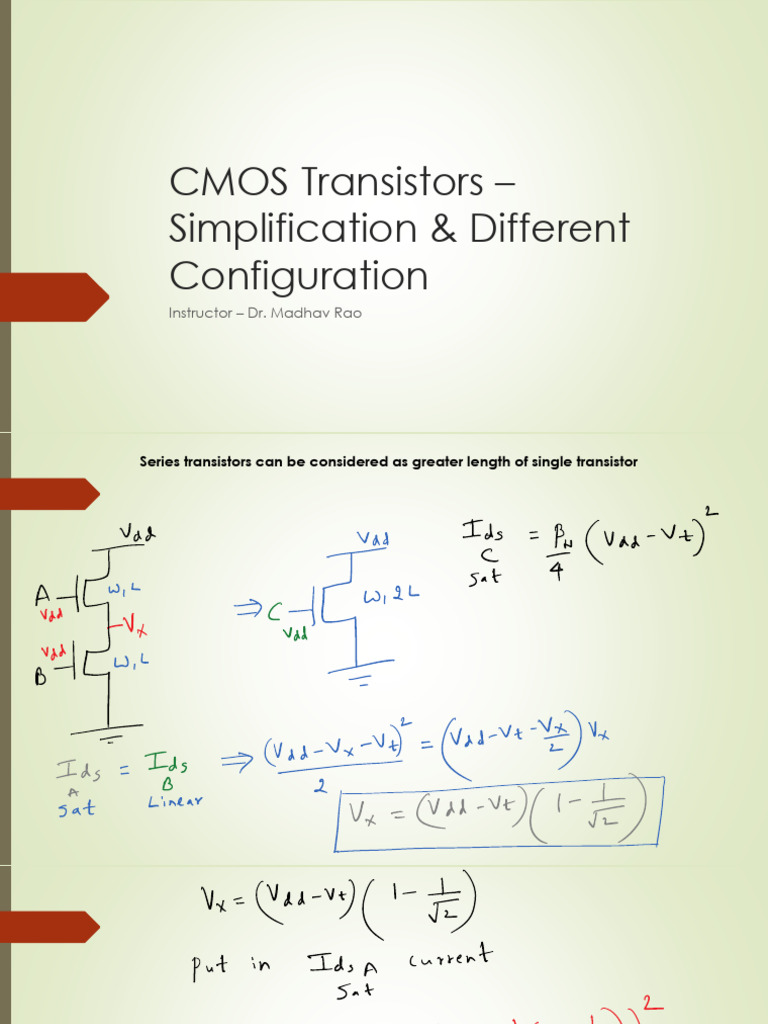 CMOS Transistor Configurations Explained | PDF