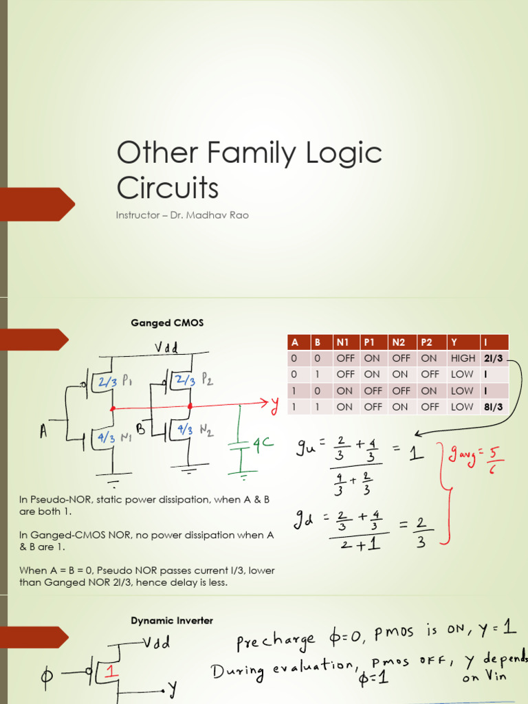 Lecture26 OtherFamilyCircuits | PDF