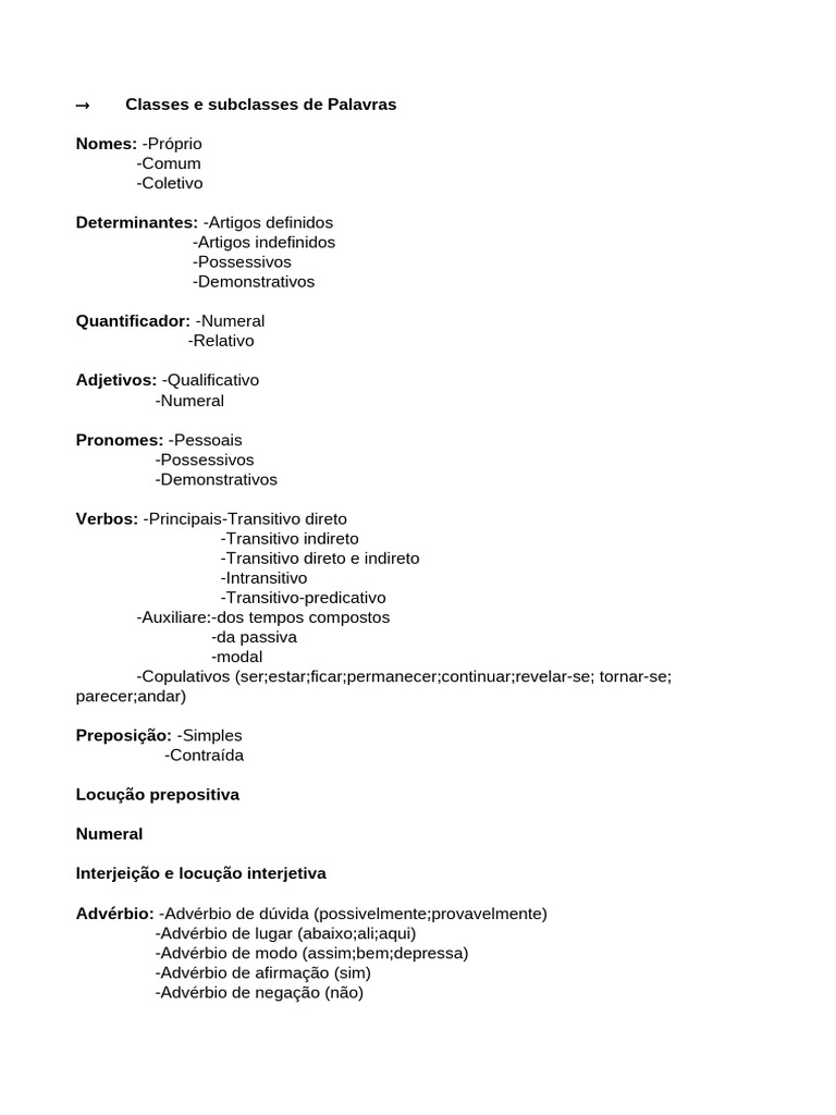 Resumos Gramática PT 12ano | PDF | Famílias linguísticas | Linguística