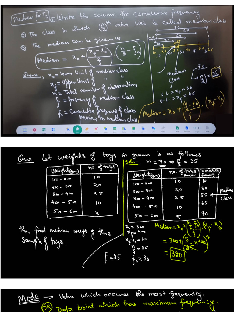 XI Statistics L 2 | PDF
