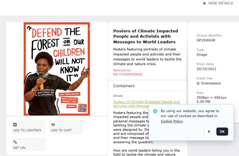 Greenpeace - Posters of Climate Impacted People and Activists With ...