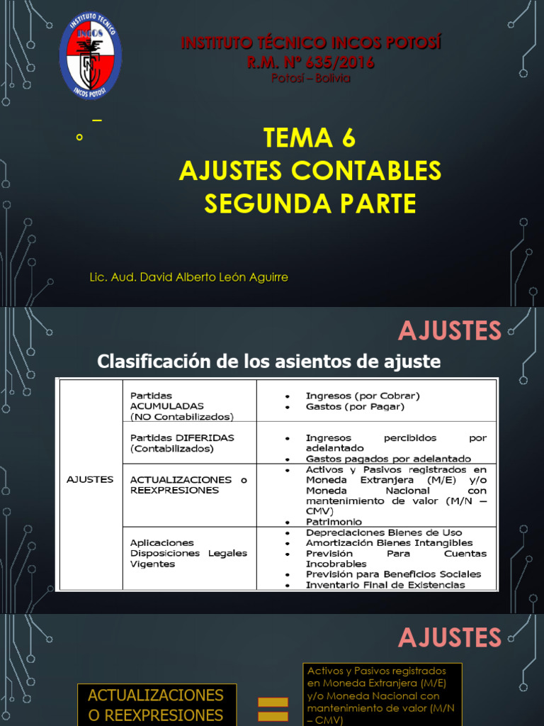 Ajustes Contables Parte 2 | PDF | Depreciación | Economias