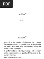 Understanding Handoff Types in Communication | PDF