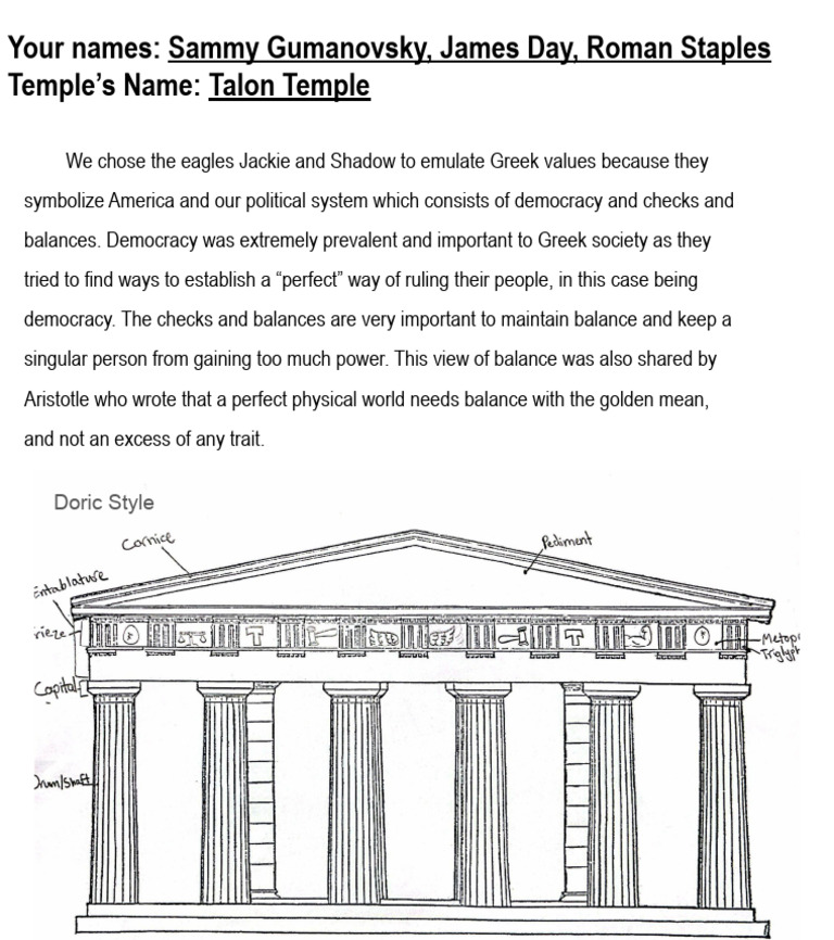 Greek Temple Project 2025 | PDF