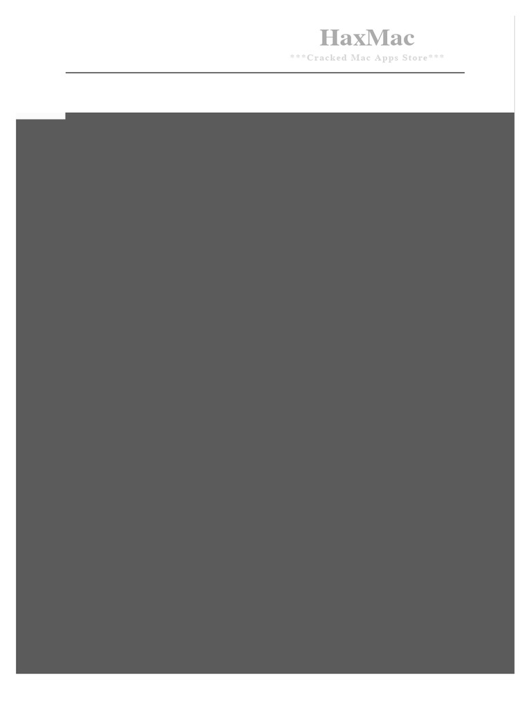 Haxmac: Cracked Mac Apps Store | PDF